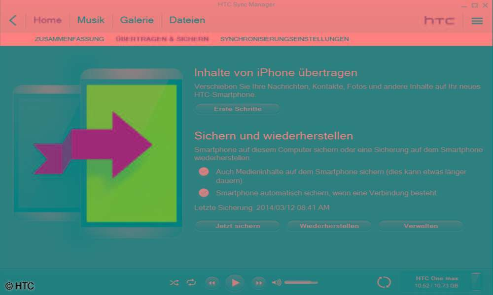 HTC-Sync-Manager: Tipps, Bedienung, Funktionen - connect