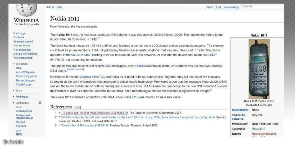 Nokia-Historie: Vom 1011 bis zum Lumia 930 - connect