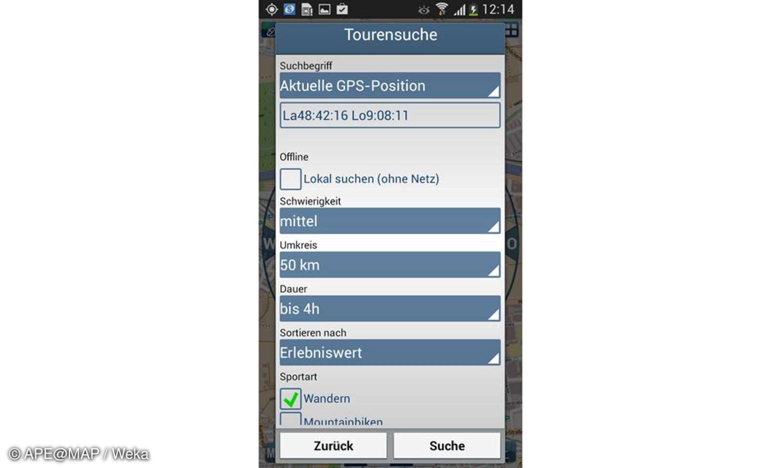 Ape@map Outdoor-Navigation im Test - connect