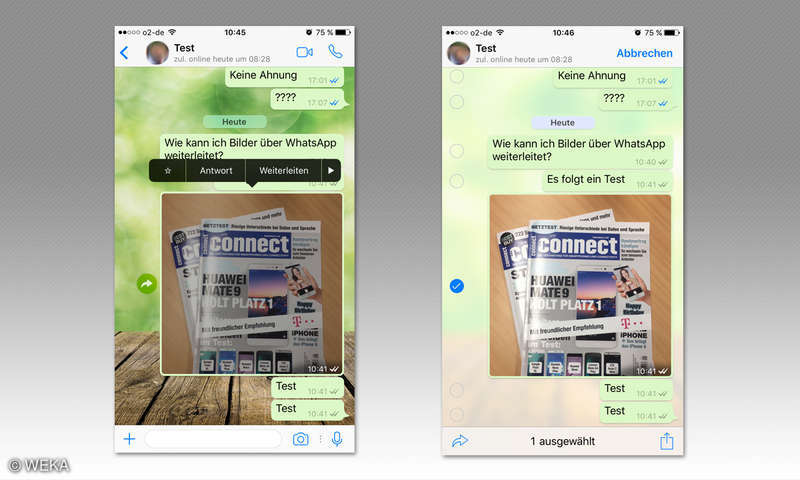 WhatsApp: Fotos mit und ohne Text weiterleiten - connect