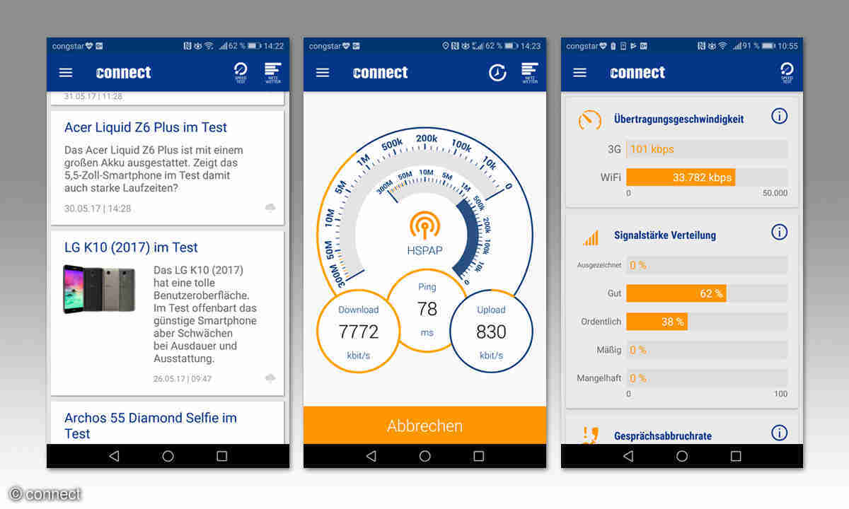 Das eigene Netz testen mit der connect-App - connect