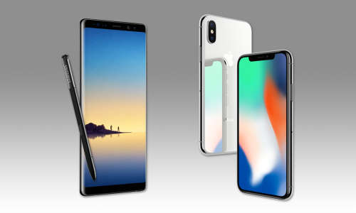iPhone X und Galaxy Note 8 im Vergleich - connect