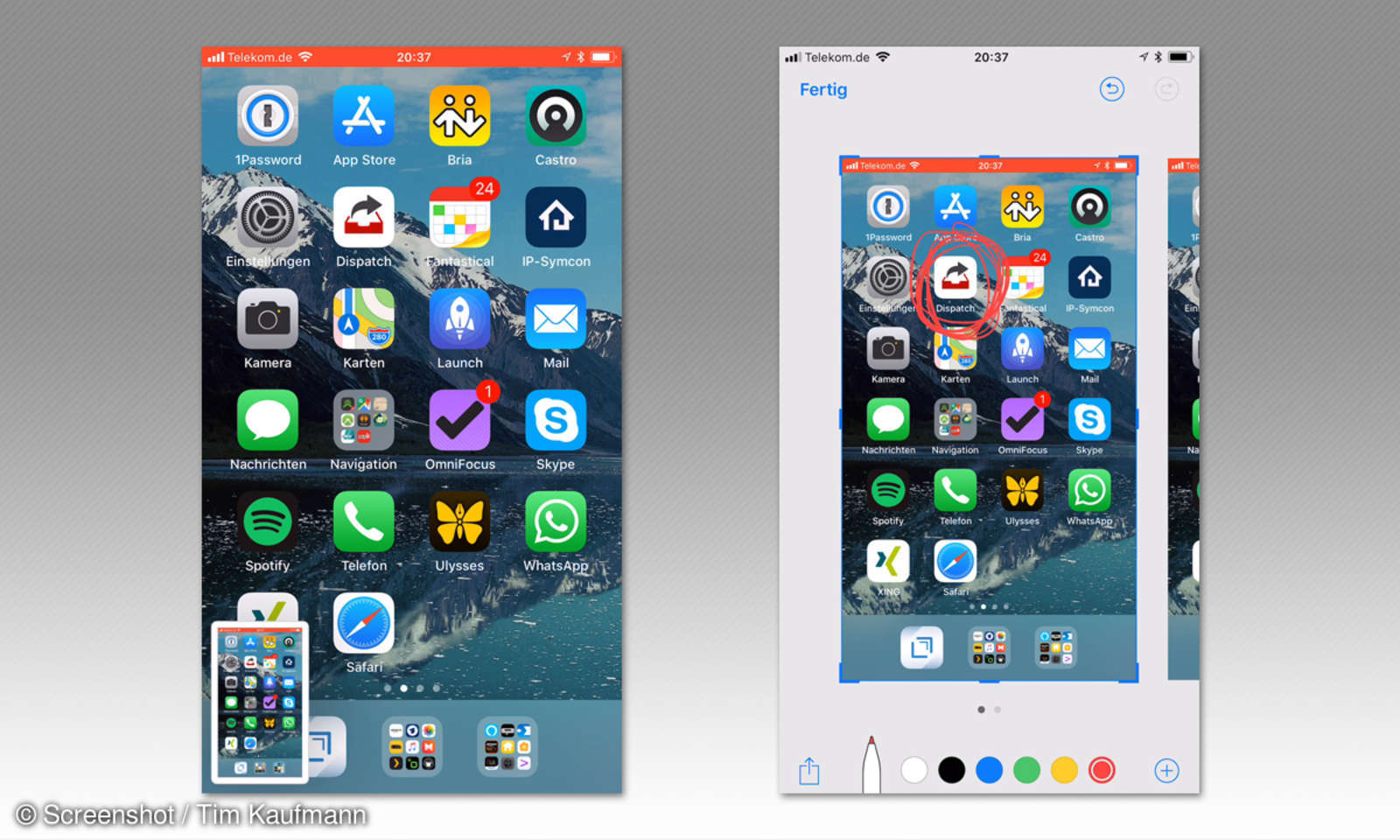 Screenshot beim iPhone erstellen, Bildschirmfoto mit iOS - connect