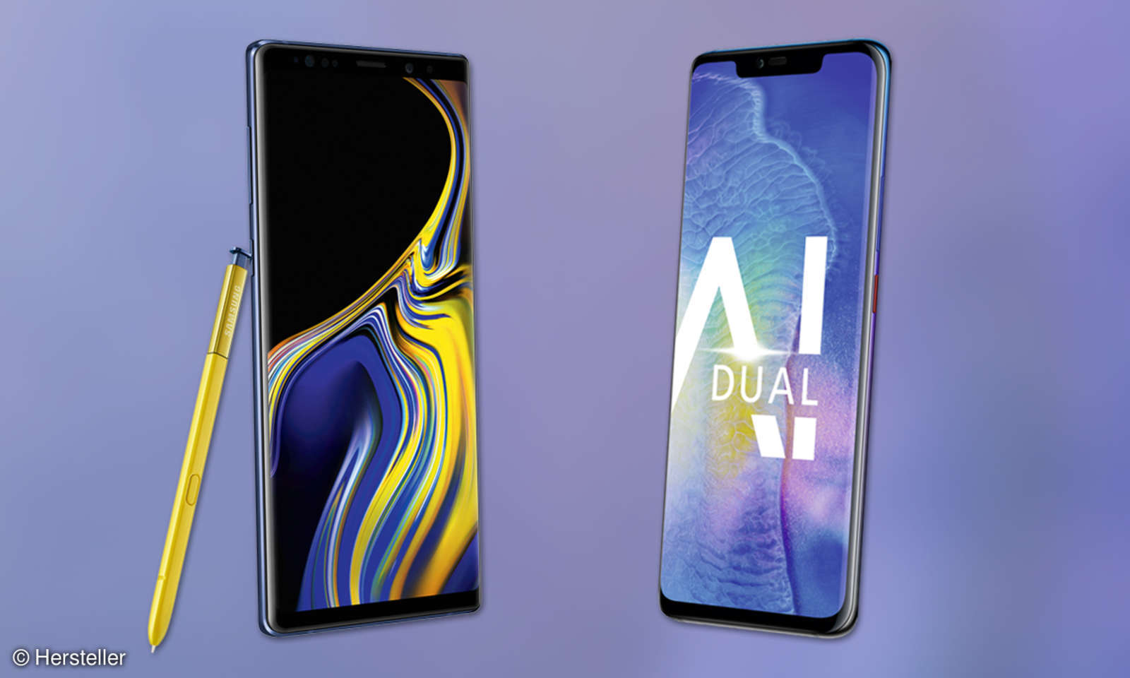 Samsung Galaxy Note 9 vs Huawei Mate 20 Pro - connect