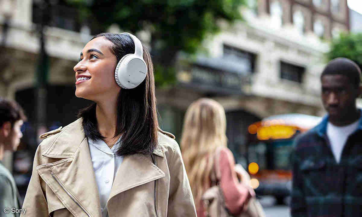 Sony WH CH710N Kabellose Kopfhorer mit intelligentem Noise Cancelling connect
