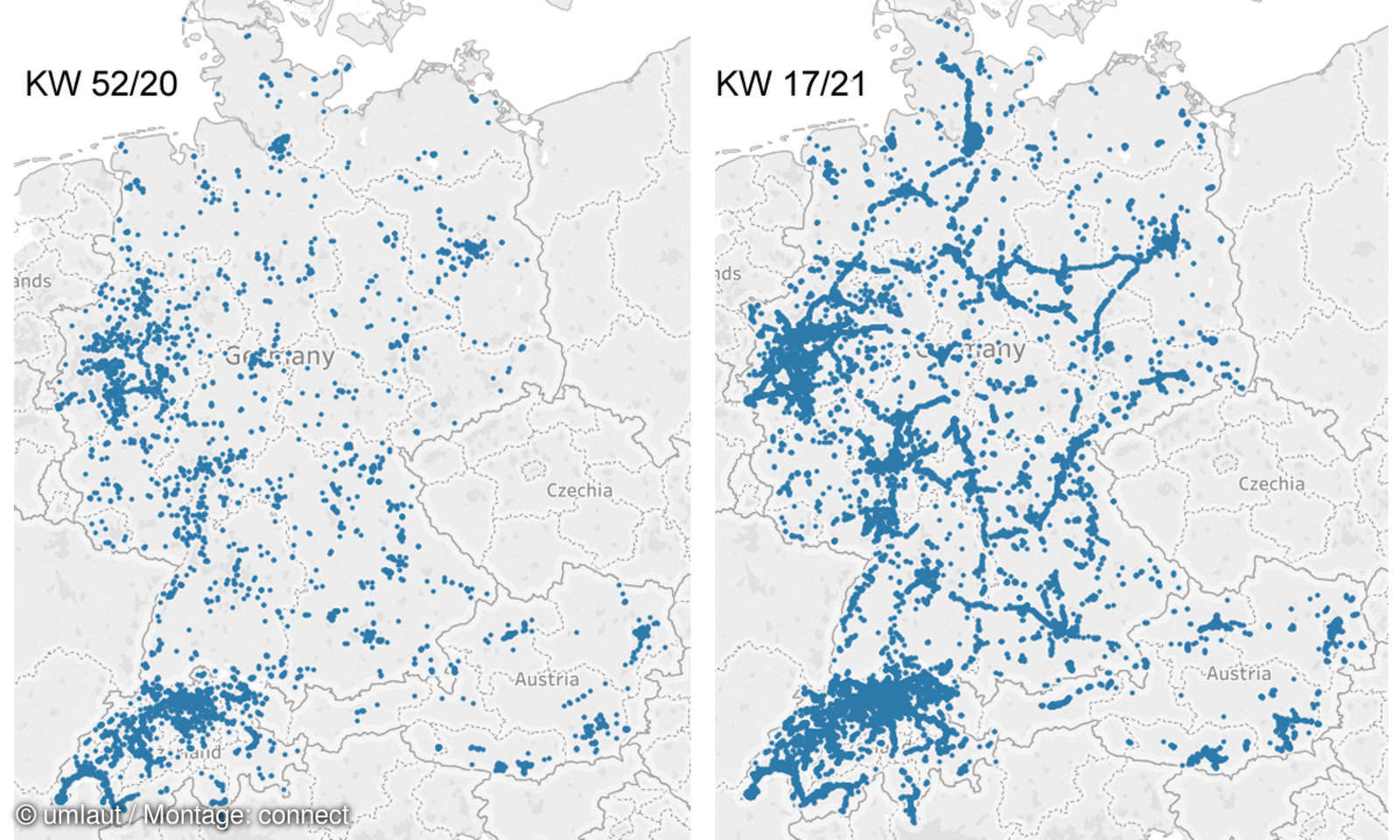 5G-Abdeckung im internationalen Vergleich - connect