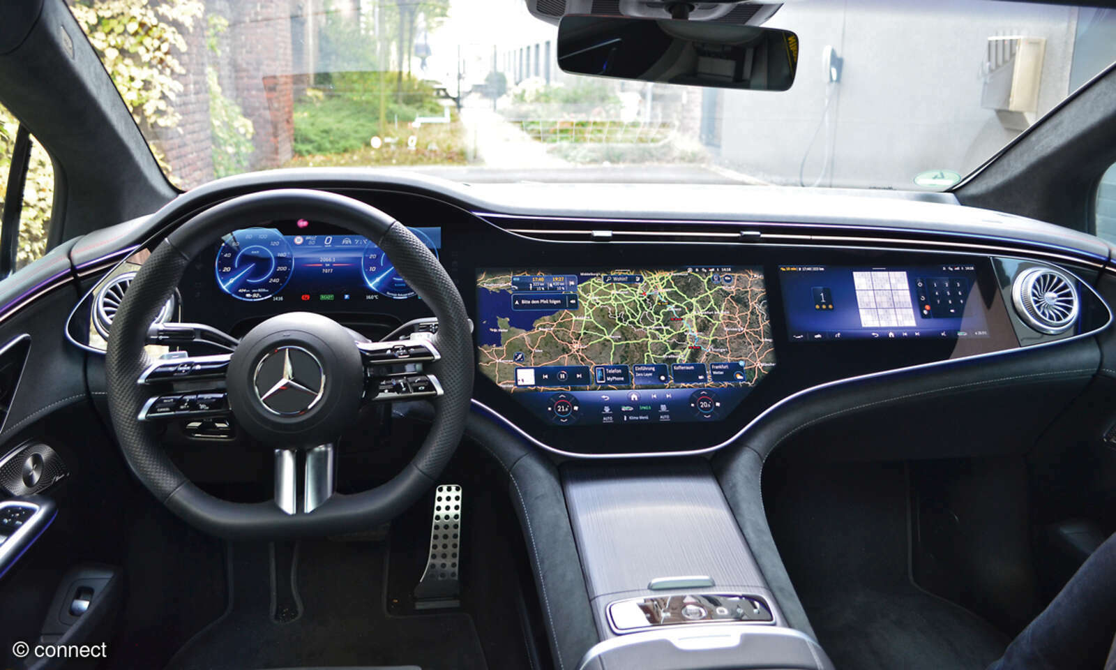 Mercedes EQE 500 4matic im Test - connect