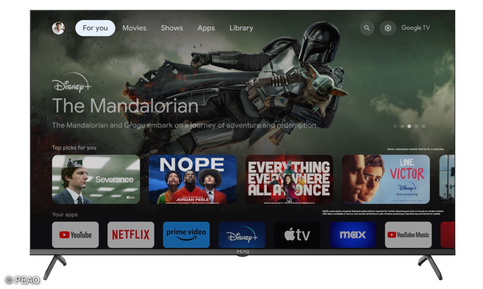 Smart-TV-Serie PEAQ PTV GQU-5024C im Test - connect
