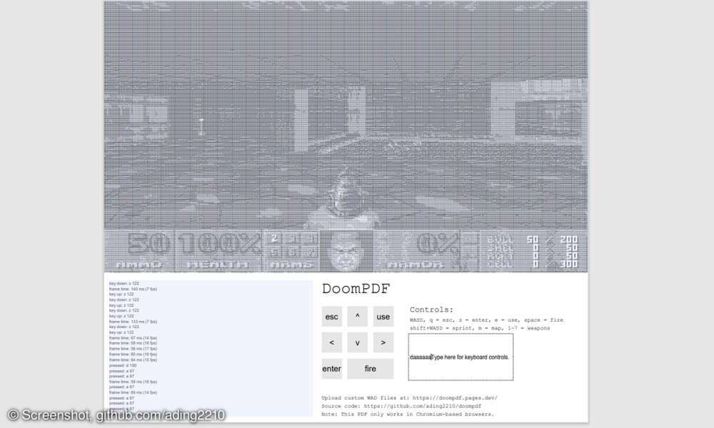 Doom: Ego-Shooter läuft in einem PDF - connect