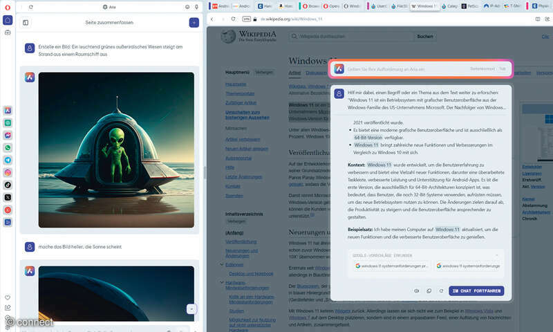 Neuer Opera-Browser mit mehr KI-Funktionen verfügbar - connect