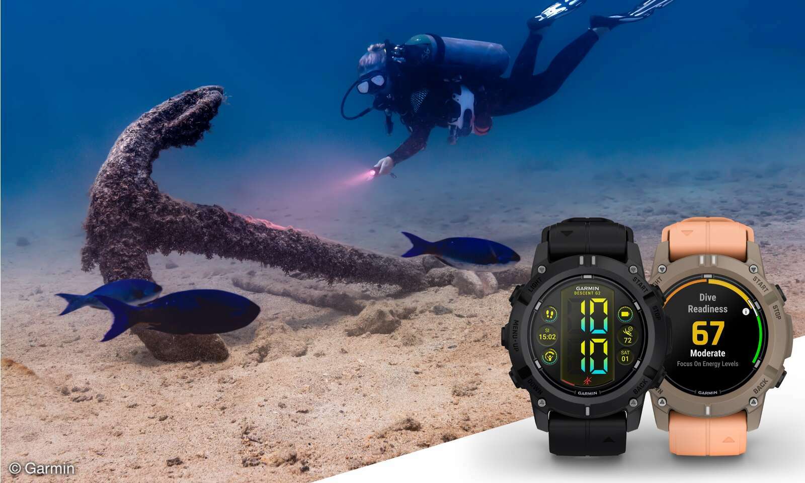 Garmin Descent G2: Smarter Tauchcomputer mit Multisport-Funktionen ...