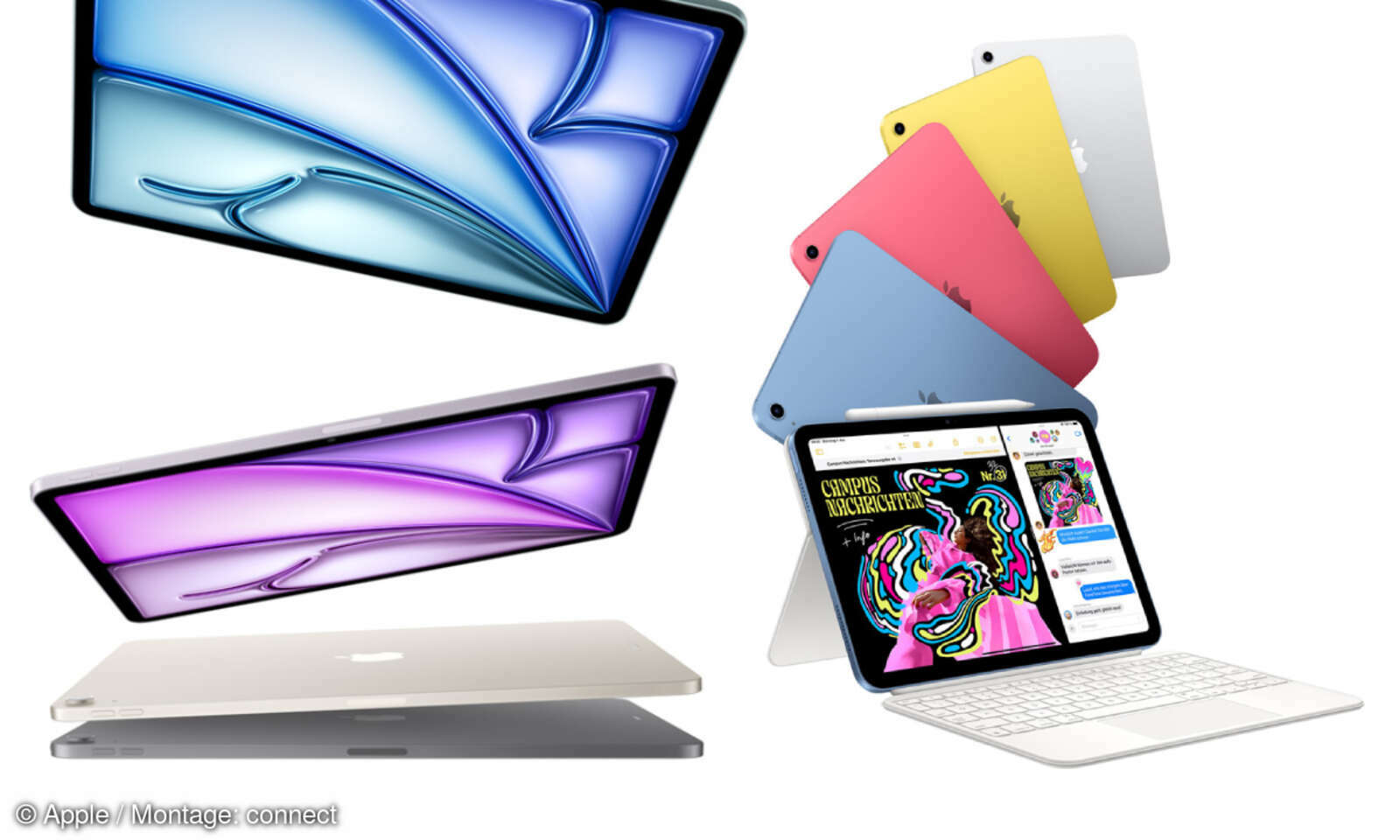 Apple frischt iPad-Portfolio auf: M3 für das iPad Air, A16 fürs Basis ...
