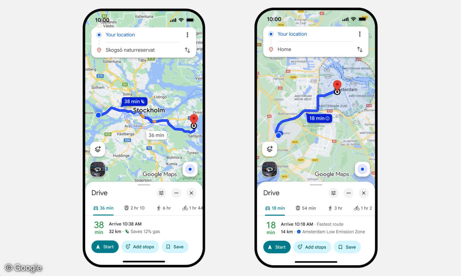 Google Maps wird grüner: Neue Funktionen fördern umweltfreundliche ...
