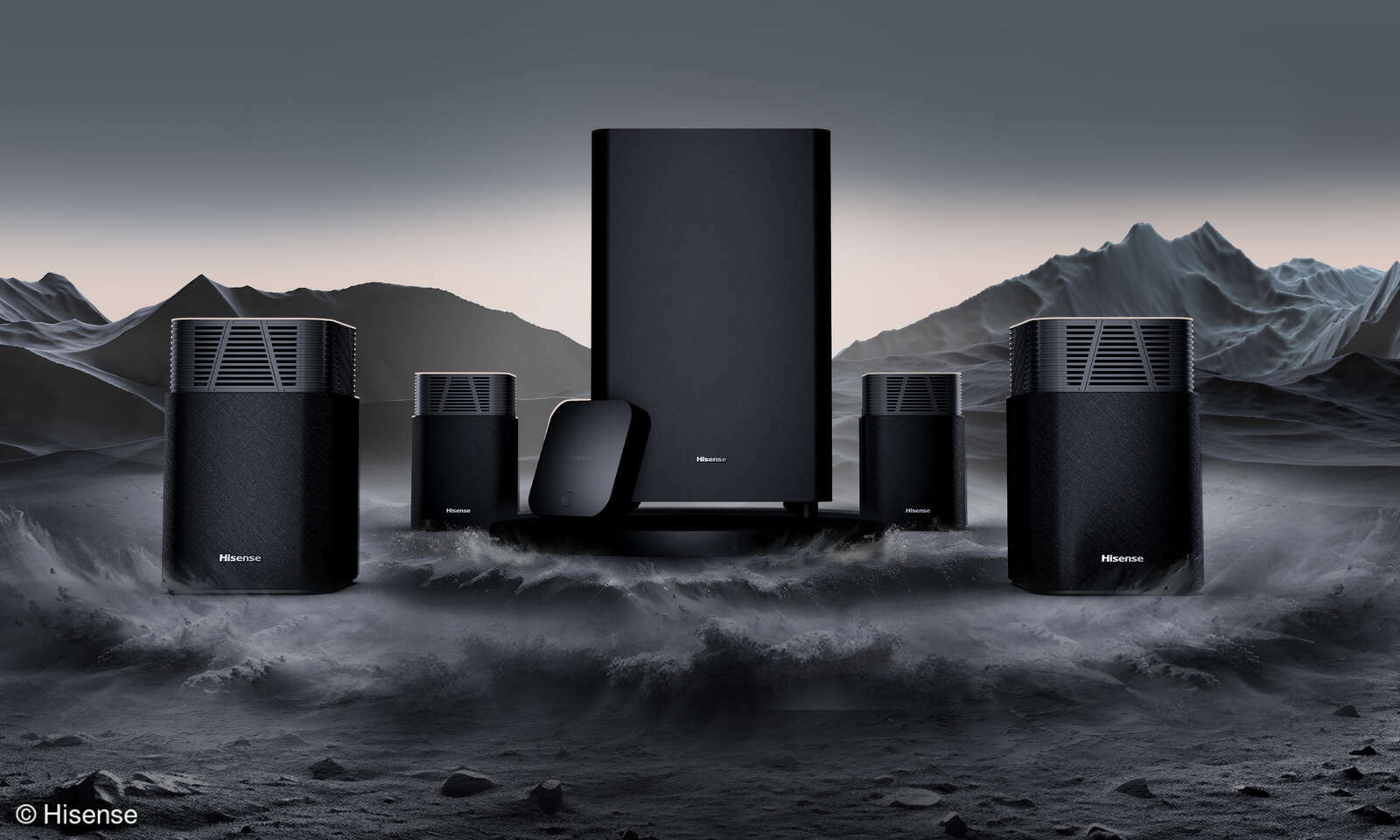 Hisense HT Saturn: Drahtloses Dolby-Atmos-Surroundsystem mit 13 Lautsprechern, 720 Watt und ...