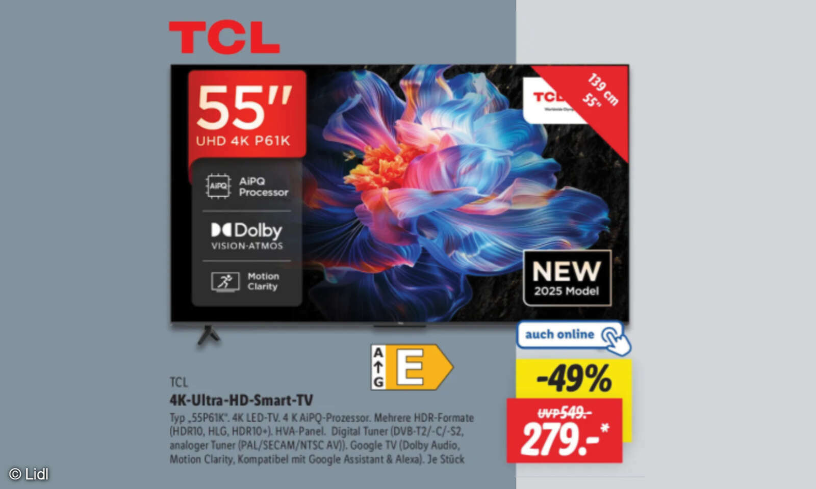 Discounter-Hammer: Lidl verkauft 55-Zoll-4K-TV von TCL zum Schnäppchenpreis - connect