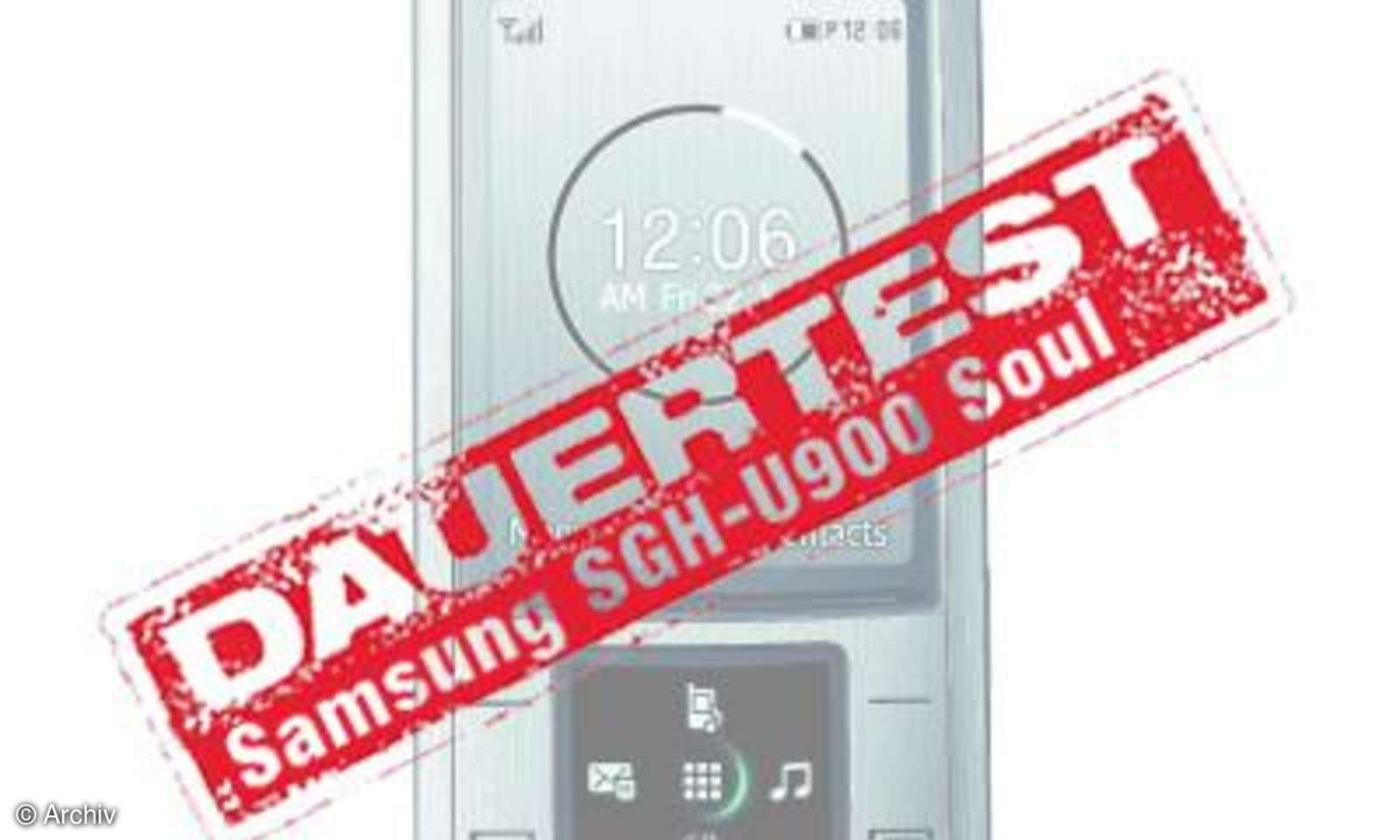 Dauertest Samsung U900 Soul - connect