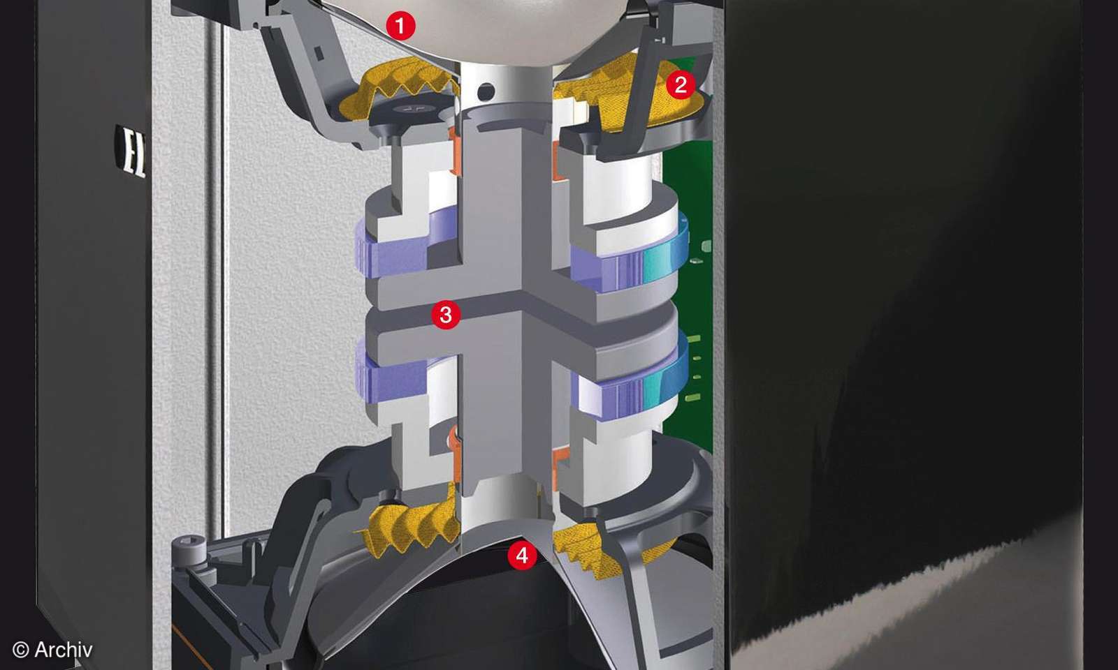 Subwoofer Elac MicroSub - connect