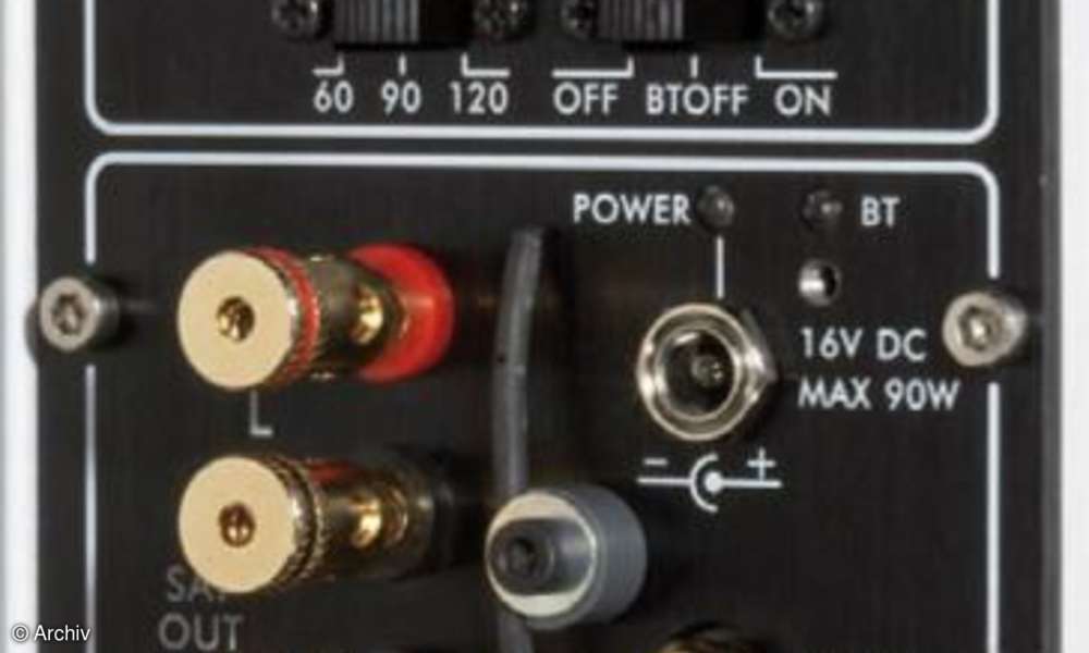 Subwoofer Elac MicroSub - connect