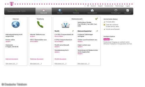Speedport W 724V im Test - connect