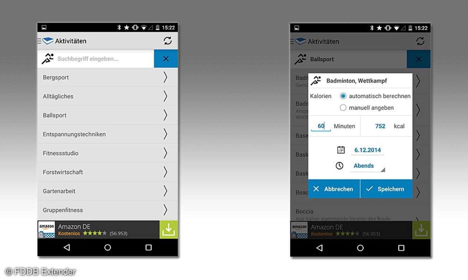 Diät-App FDDB Extender für Android im Test - connect