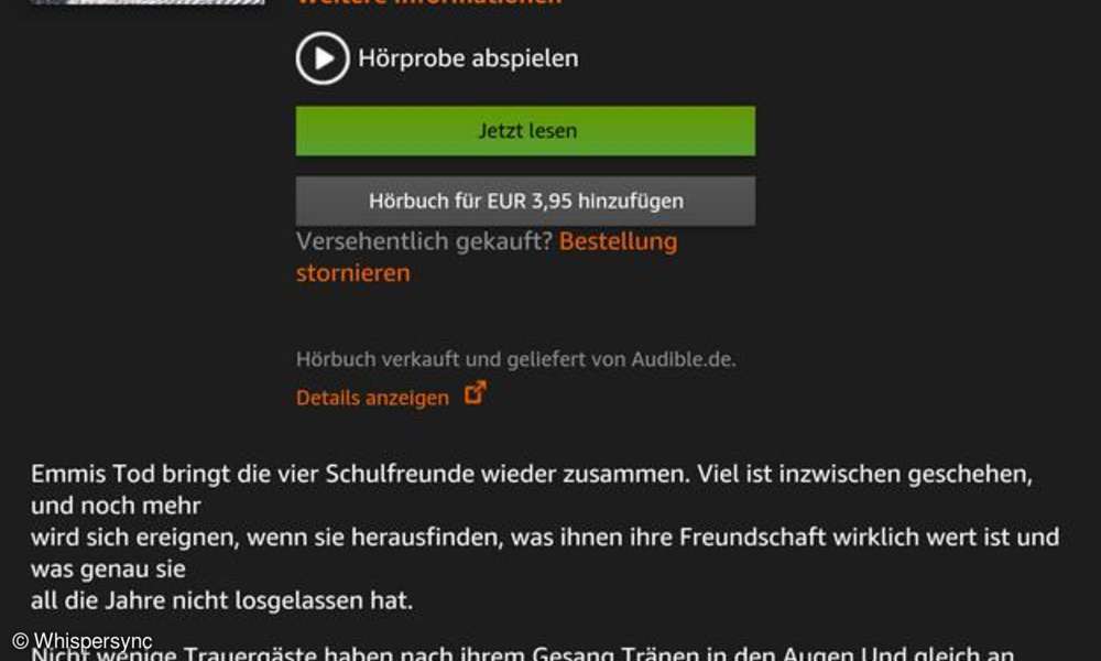 Whispersync for Voice - E-Book und Hörbuch synchronisieren - connect