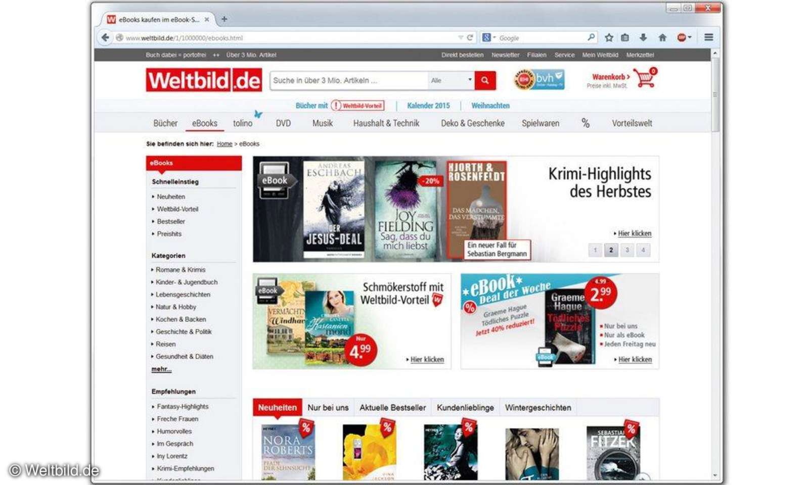 Ebook-Stores im Vergleich - connect