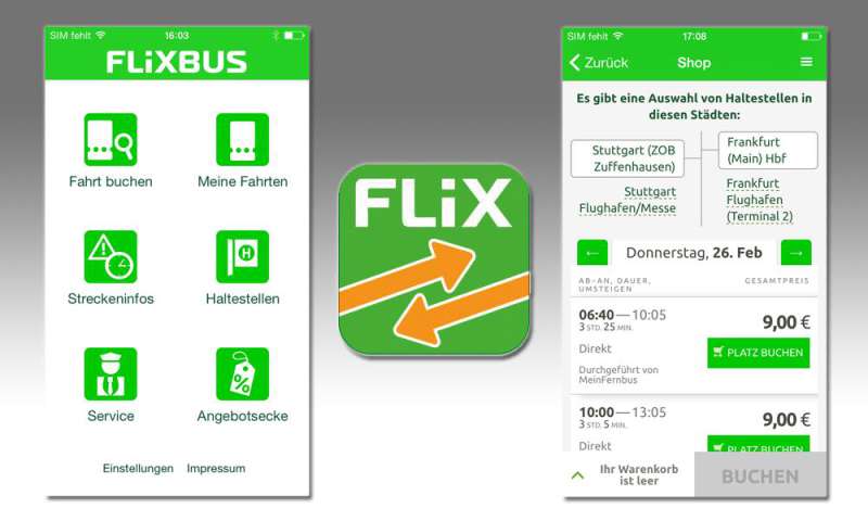 Flix Bus App im Test - connect