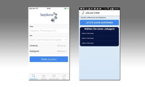 Stepstone Jobbörsen-App im Test - connect