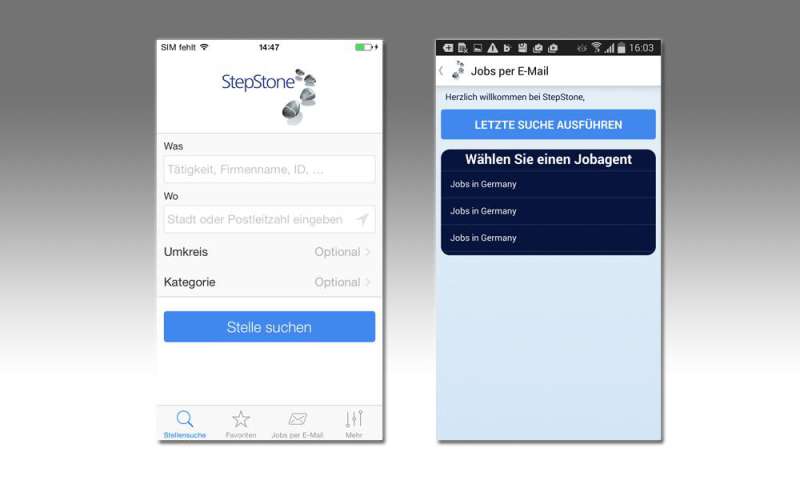 Stepstone Jobbörsen-App im Test - connect