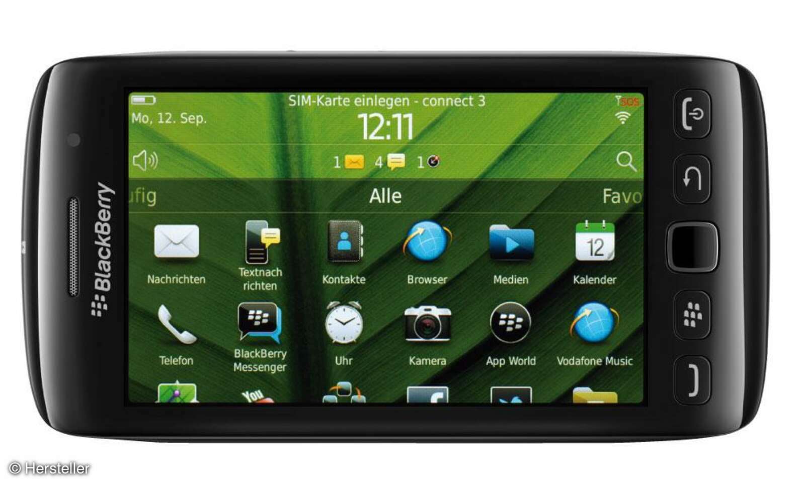 Volltouchscreen Smartphone Blackberry Torch 9850 von RIM im Test - connect