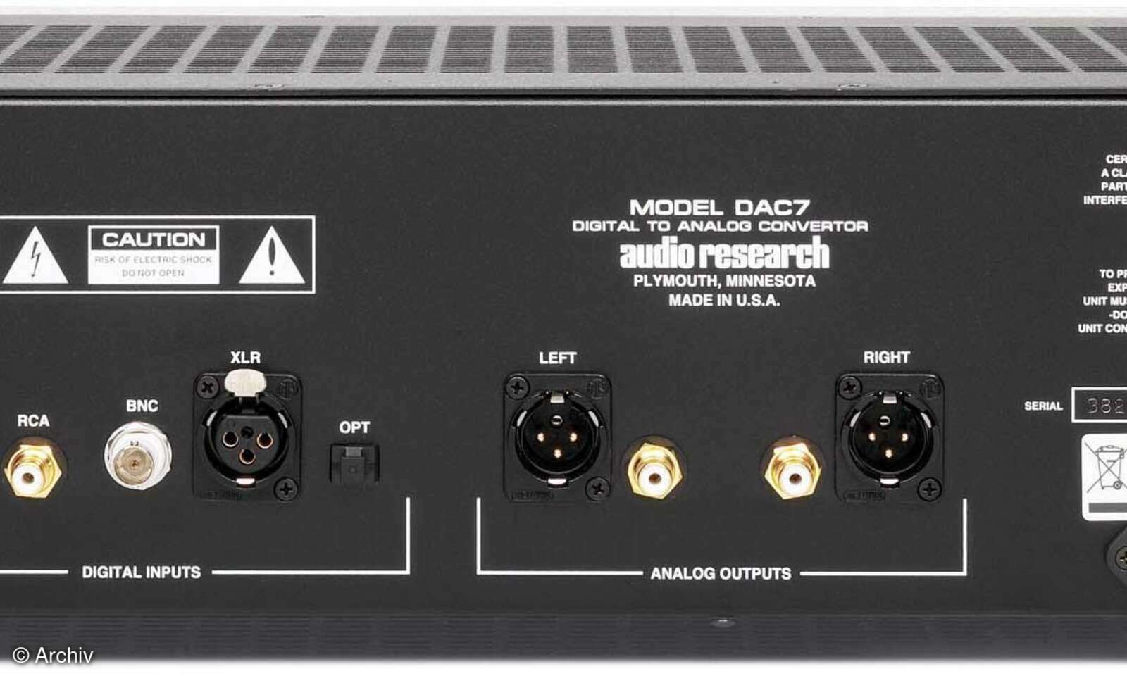 D/A-Wandler Audio Research DAC 7 - connect
