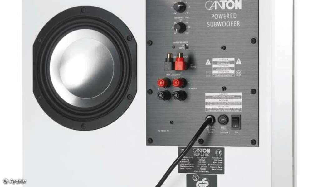 Subwoofer Canton ASF 75 SC - connect