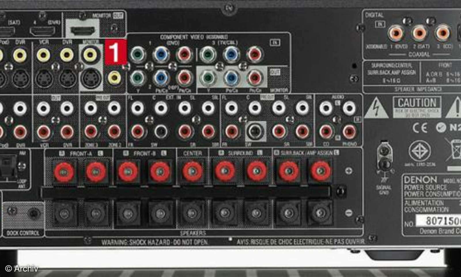 AV-Receiver Denon AVR 2809 - connect