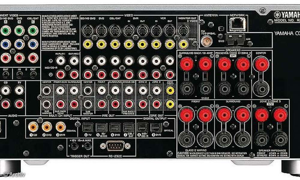 AV-Receiver Yamaha RX V 3900 - connect