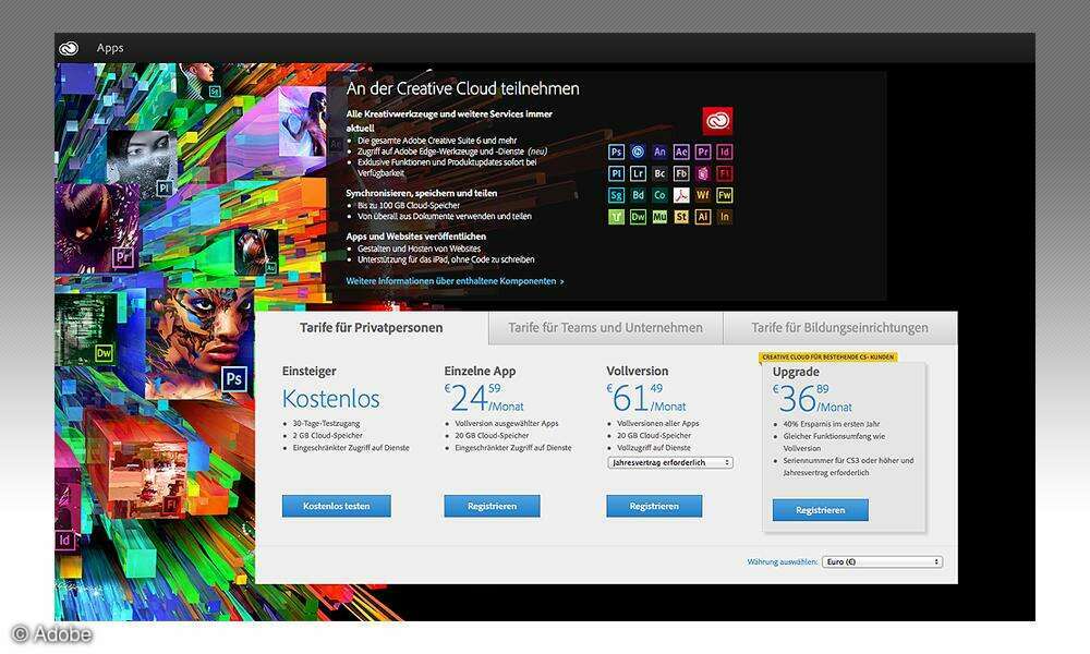 Adobe Creative Cloud im Test - connect