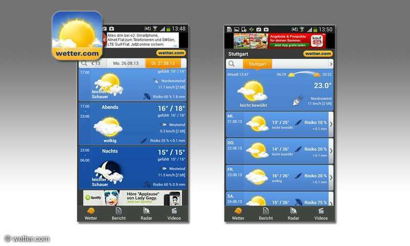 Wetter-App Wetter.com im Test - connect