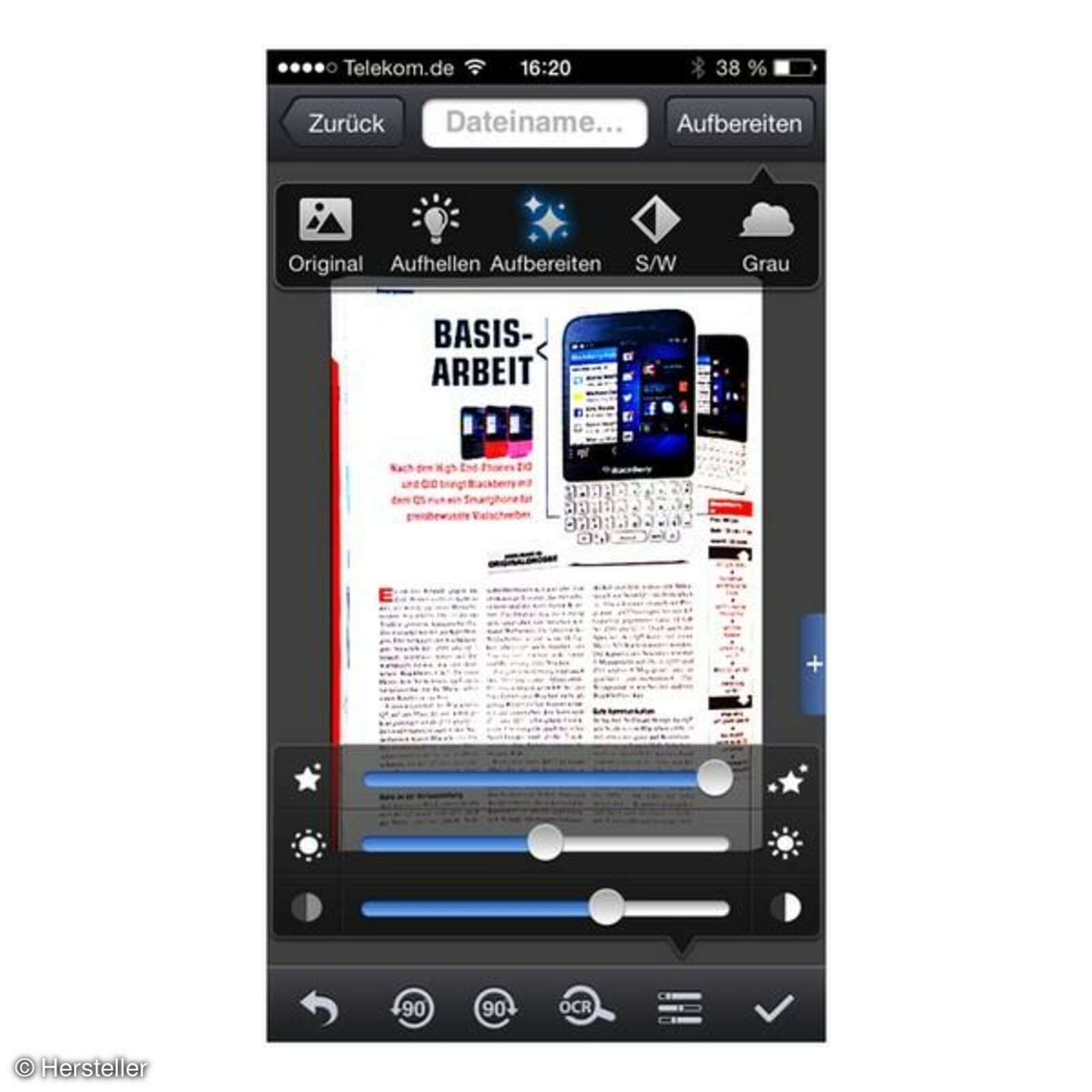 Camscanner Premium im Test - connect