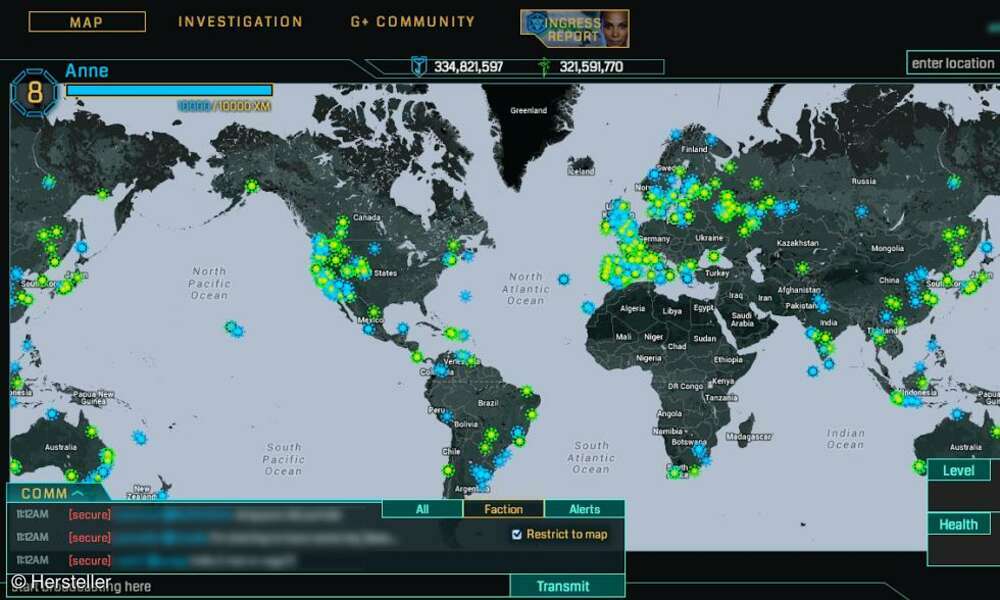 Google Ingress App für Android - connect