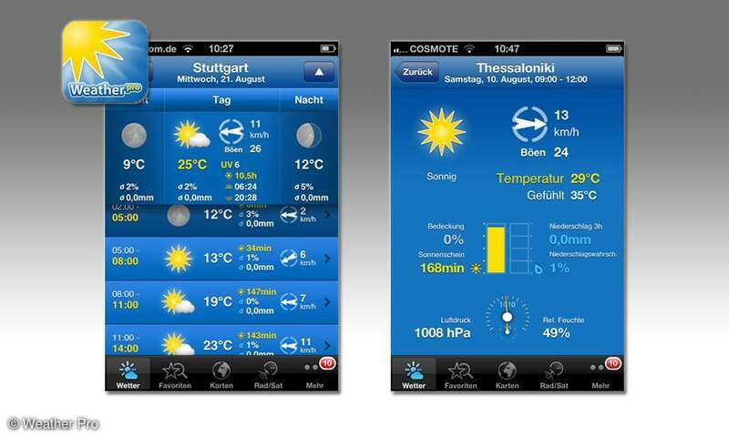Wetter App Weather Pro im Test - connect