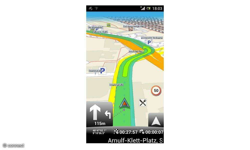 Mapfactor Navigator im Test - connect